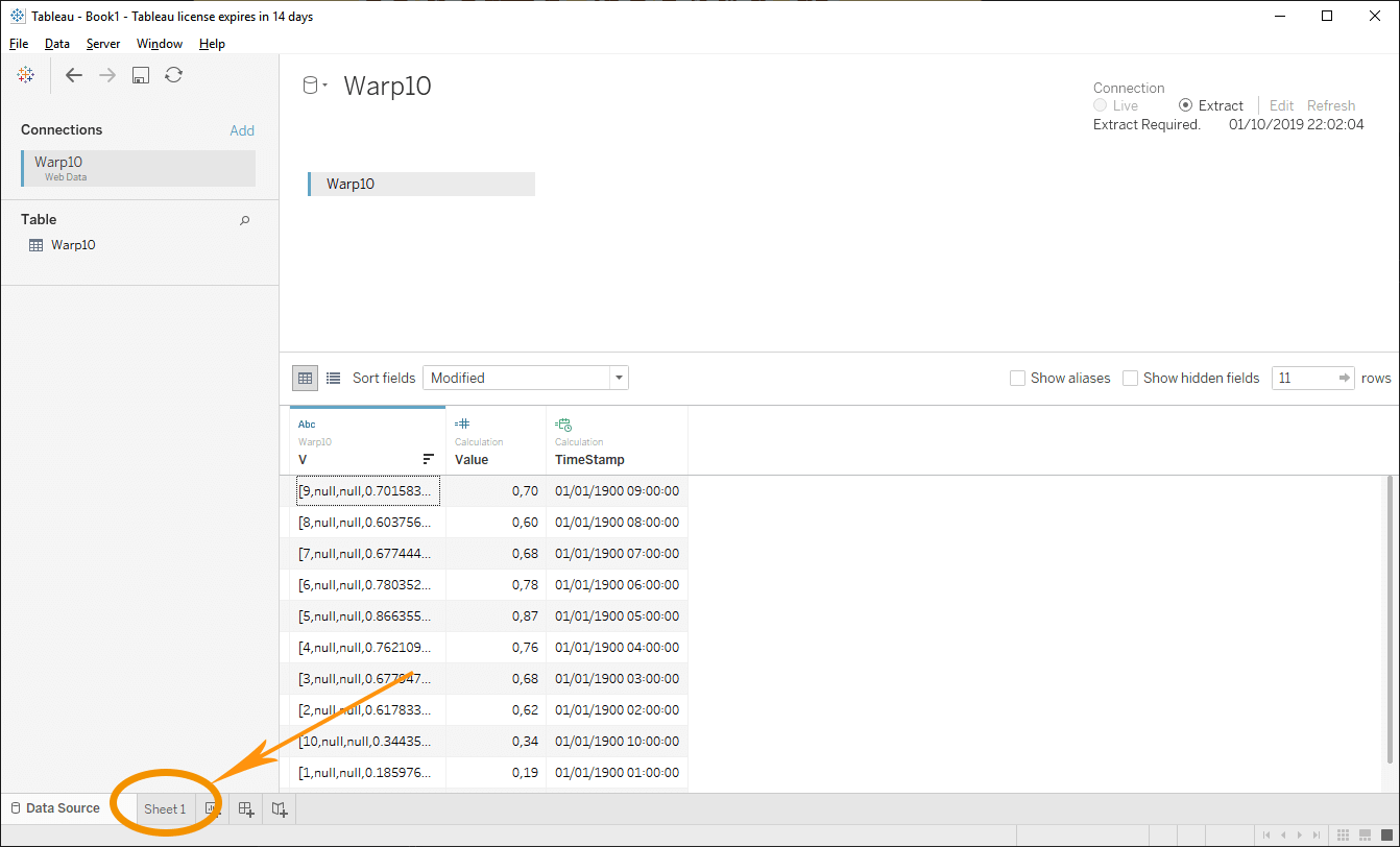 Connecting Tableau and Warp 10 - SenX