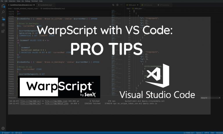 Warpscript With Vs Code Pro Tips Senx