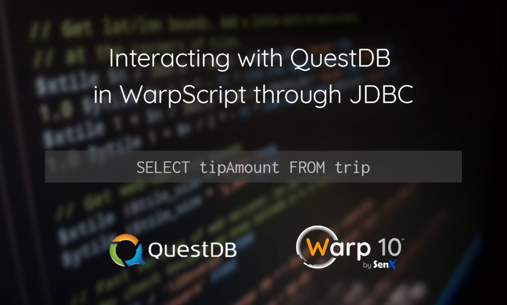 Interacting with QuestDB in WarpScript through JDBC - SenX