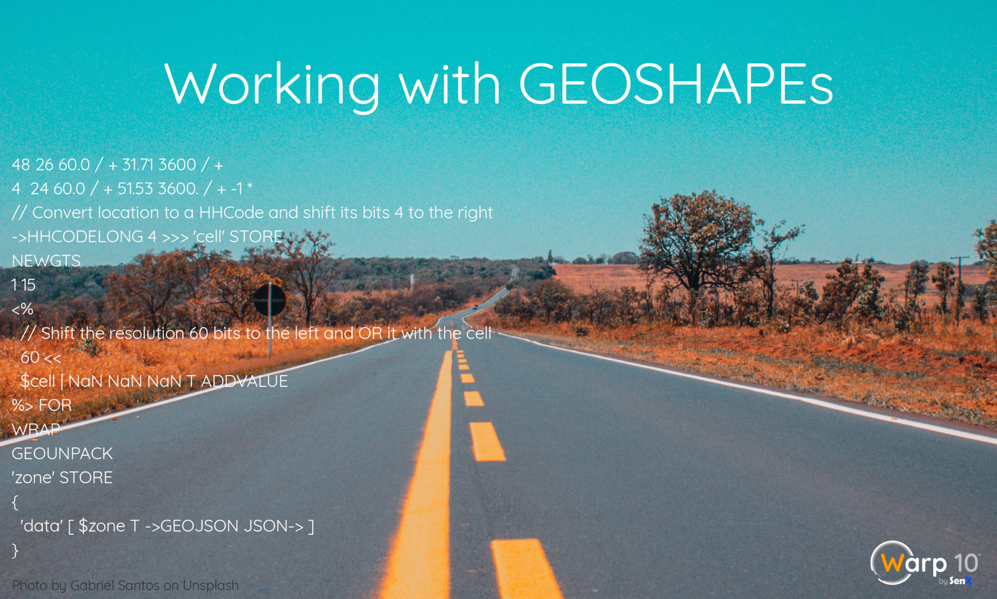 Working with GEOSHAPEs - SenX