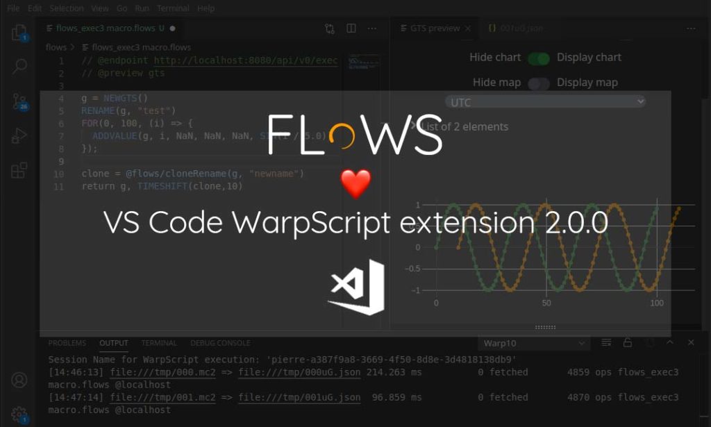 FLoWS ♡ VS Code WarpScript extension 2.0.0 - SenX