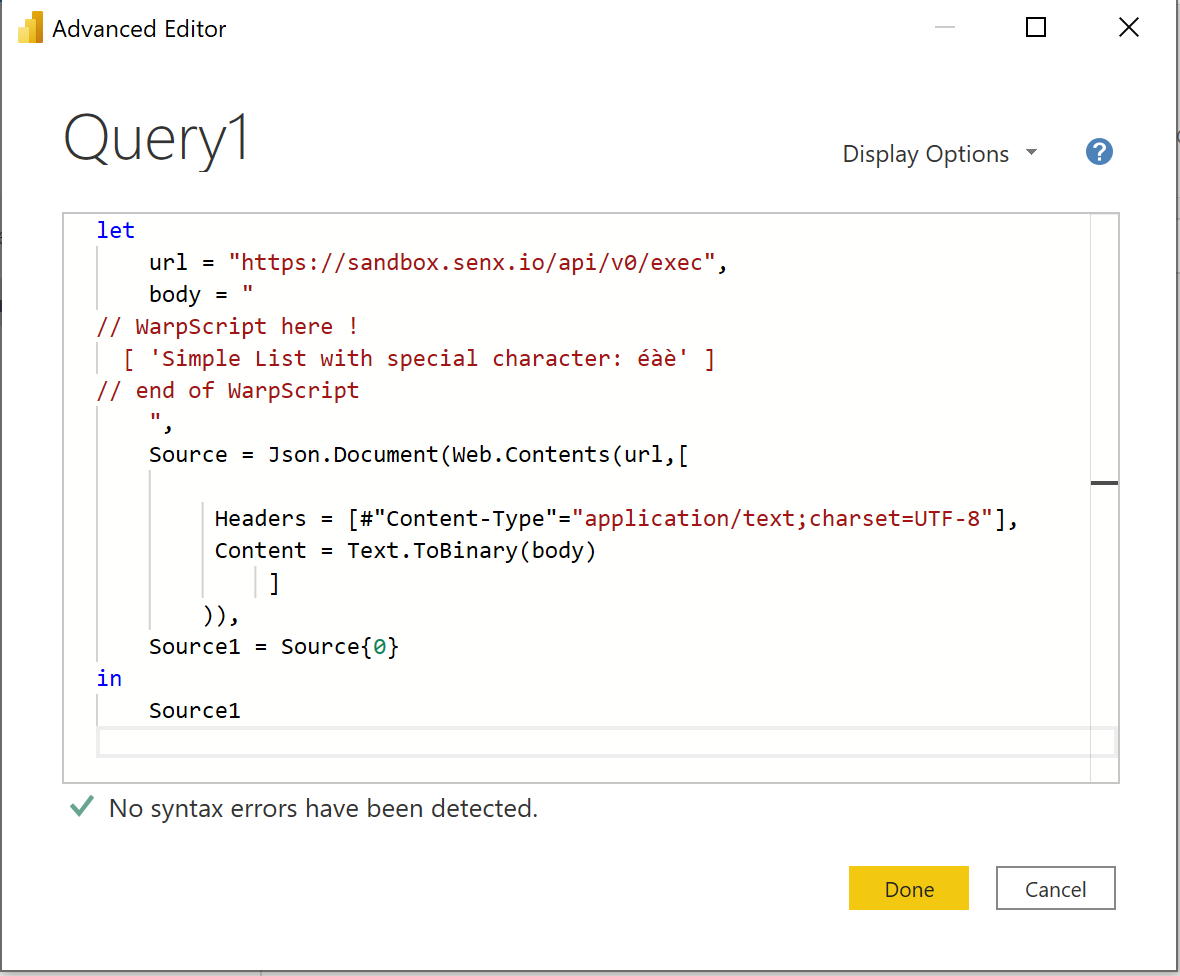 Connect Power BI to Warp 10 - SenX