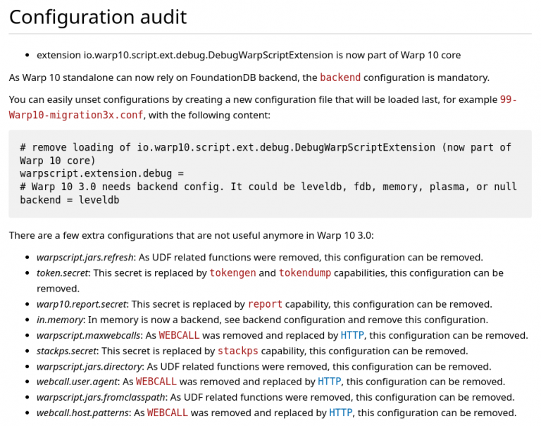 How to migrate to Warp 10 3.0? - SenX